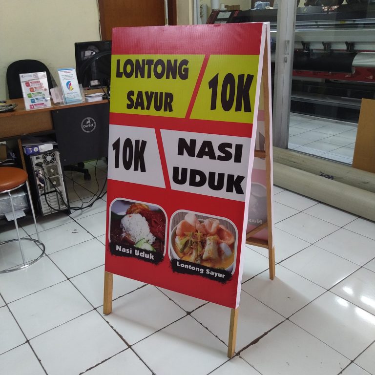 Buat Papan Nama Banner (segitiga) Rangka Kayu di Denpasar Bali ...